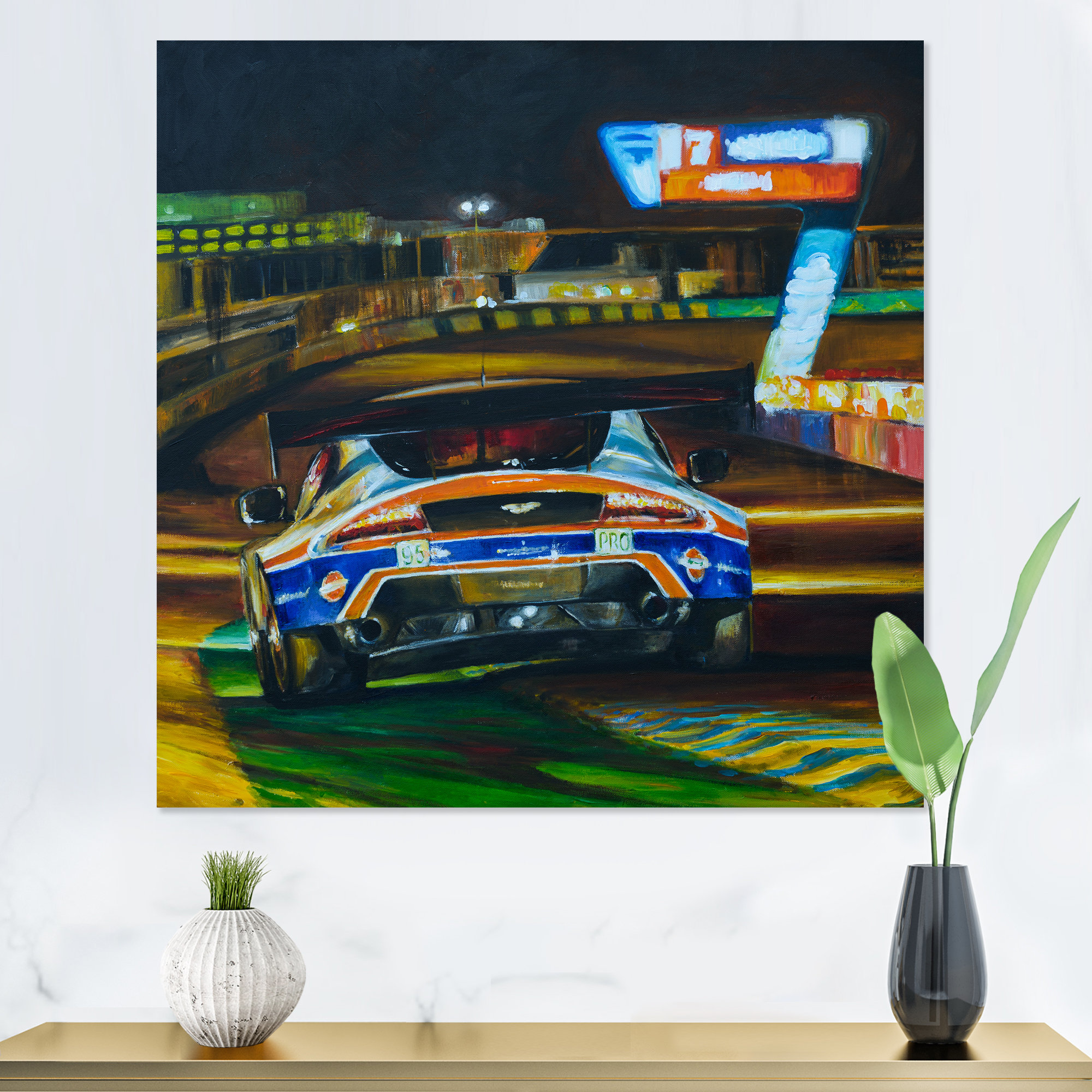 Ebern Designs Competition Race Car Painting - Nautical & Coastal Print ...