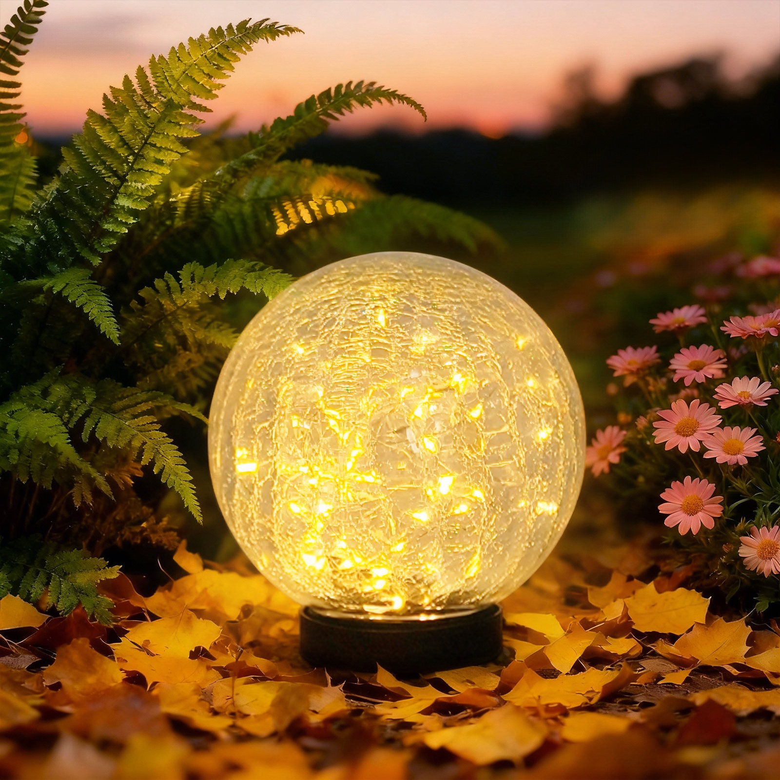KC Group Store Solar Globe Lights Outdoor Waterproof-Large 2-Pack Solar ...