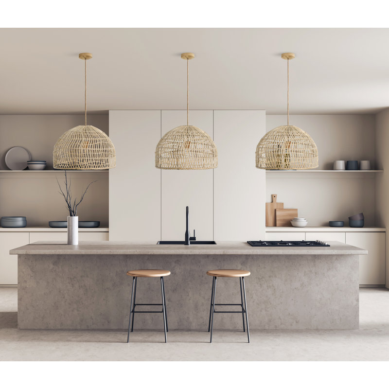 Bay Isle Home™ Chapple 1 - Light Natural LED Pendant | Wayfair