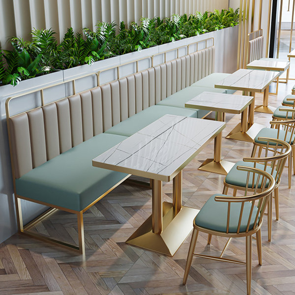 Visual card holder High-end Simple Restaurant Bar Cafe Bench Faux ...