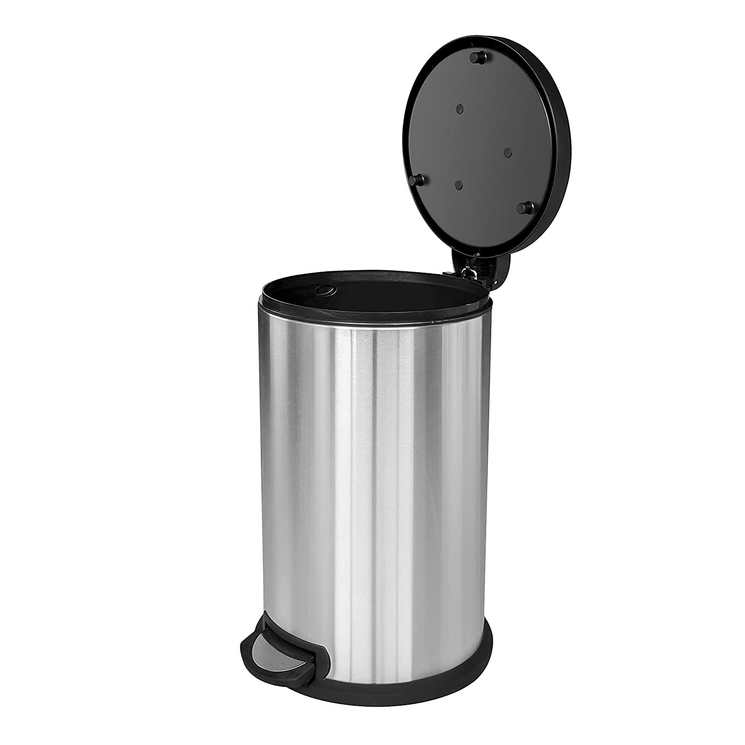 Ready Covers Stainless Steel Premium Trash Garbage Wastebasket Bin ...