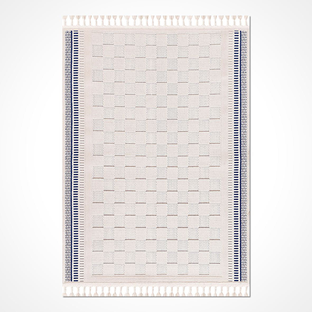 Ebern Designs Modern Beige Machine Washable Non-Slip Area Rug | Wayfair