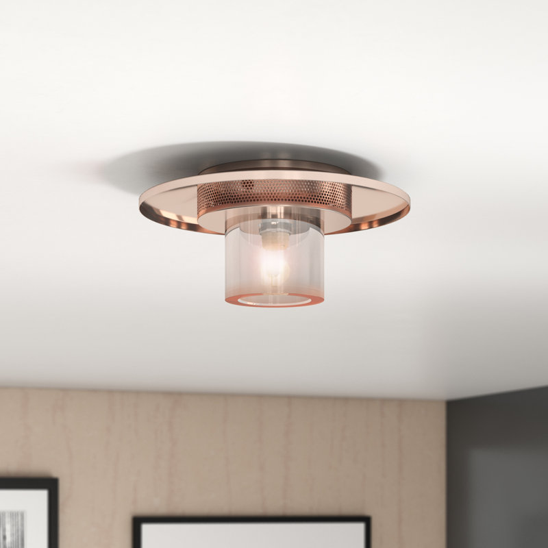 Mercer41 1 - Light 7" Simple Circle Flush Mount & Reviews | Wayfair