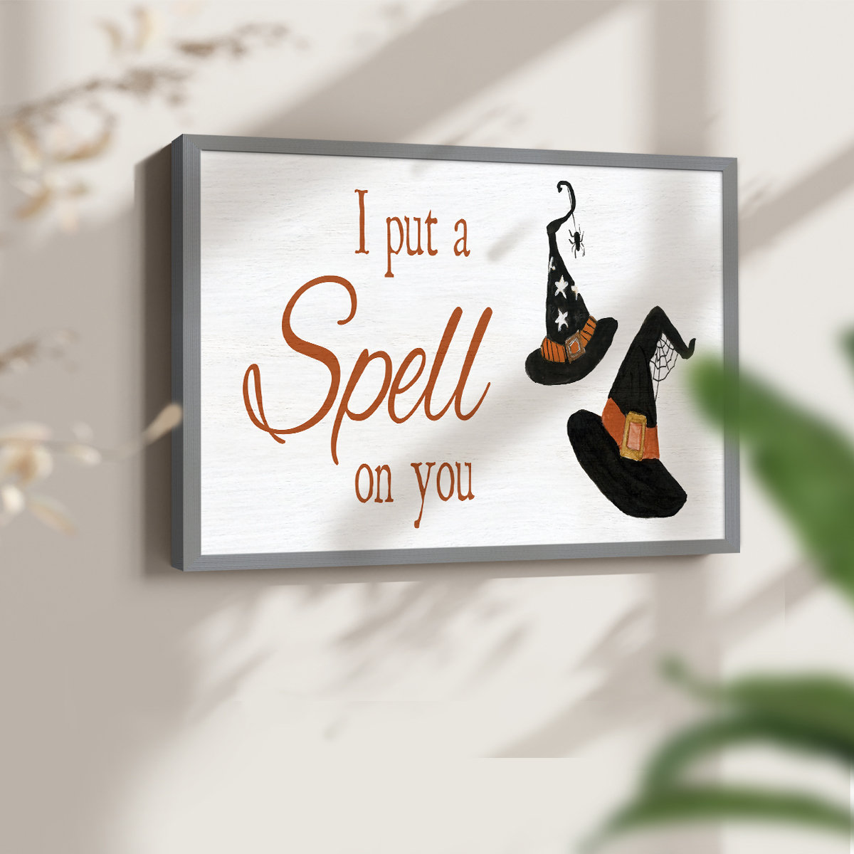 The Holiday Aisle® Put A Spell -Framed Print - Restickable | Wayfair