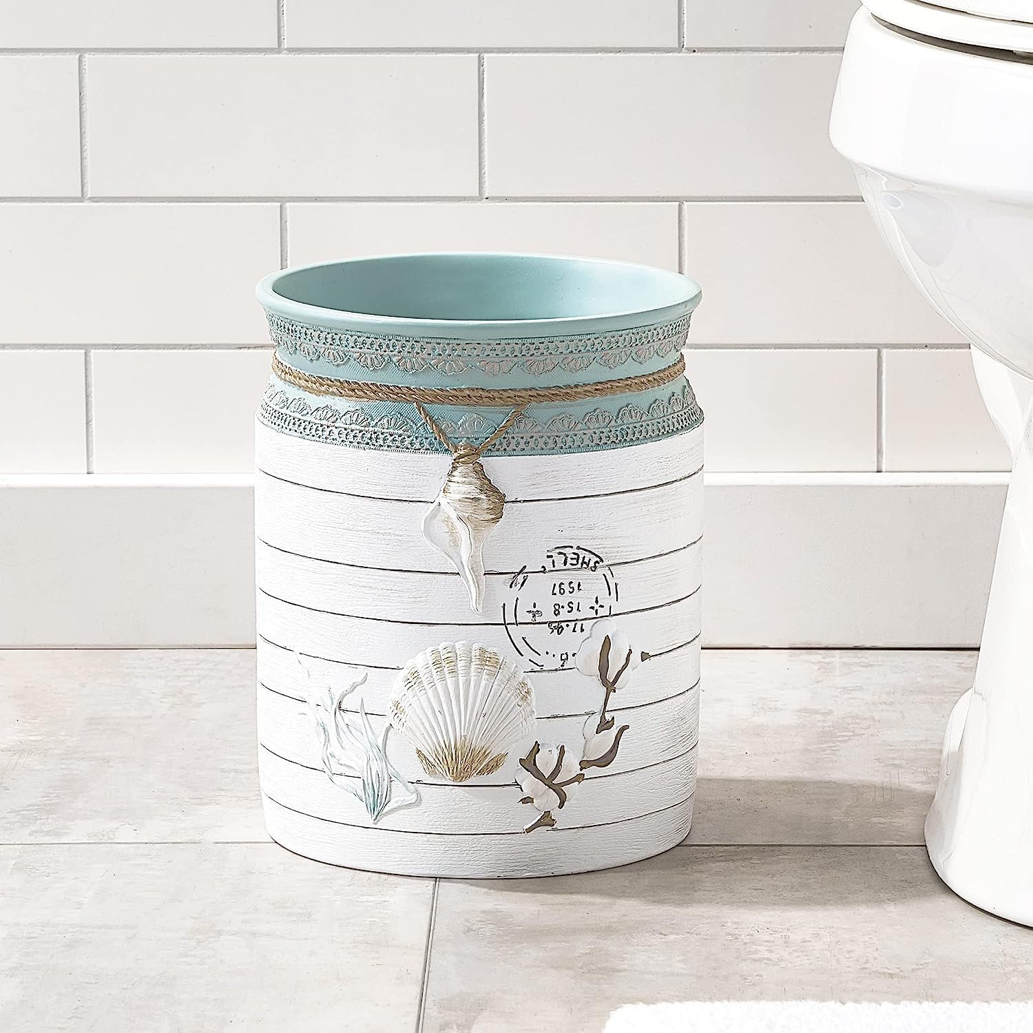THIROX Wastebasket, Decorative Trash Can For Home Or Office, Farmhouse ...