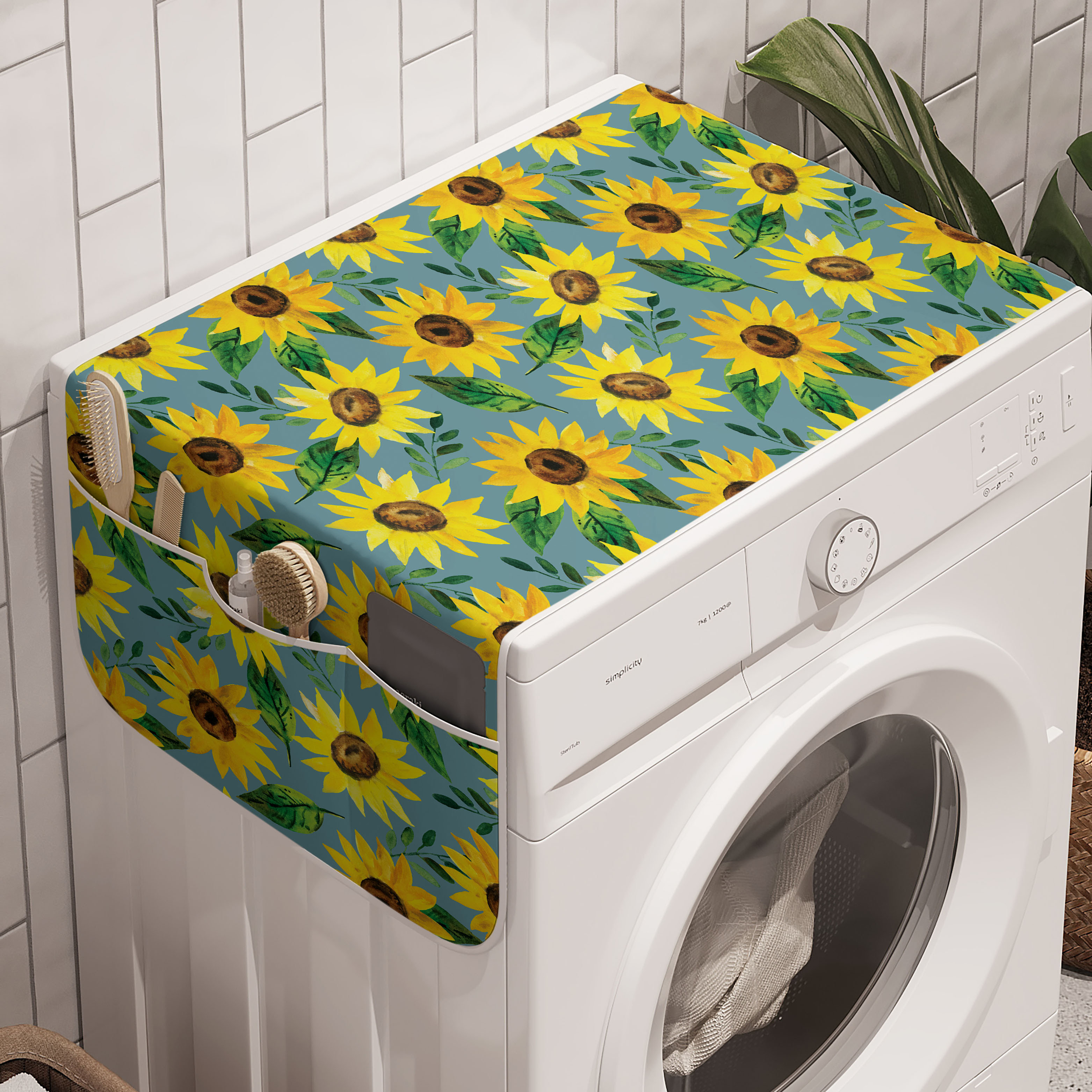 East Urban Home Floral Nature Washing Machine Organizer Pack of 2 47" x ...