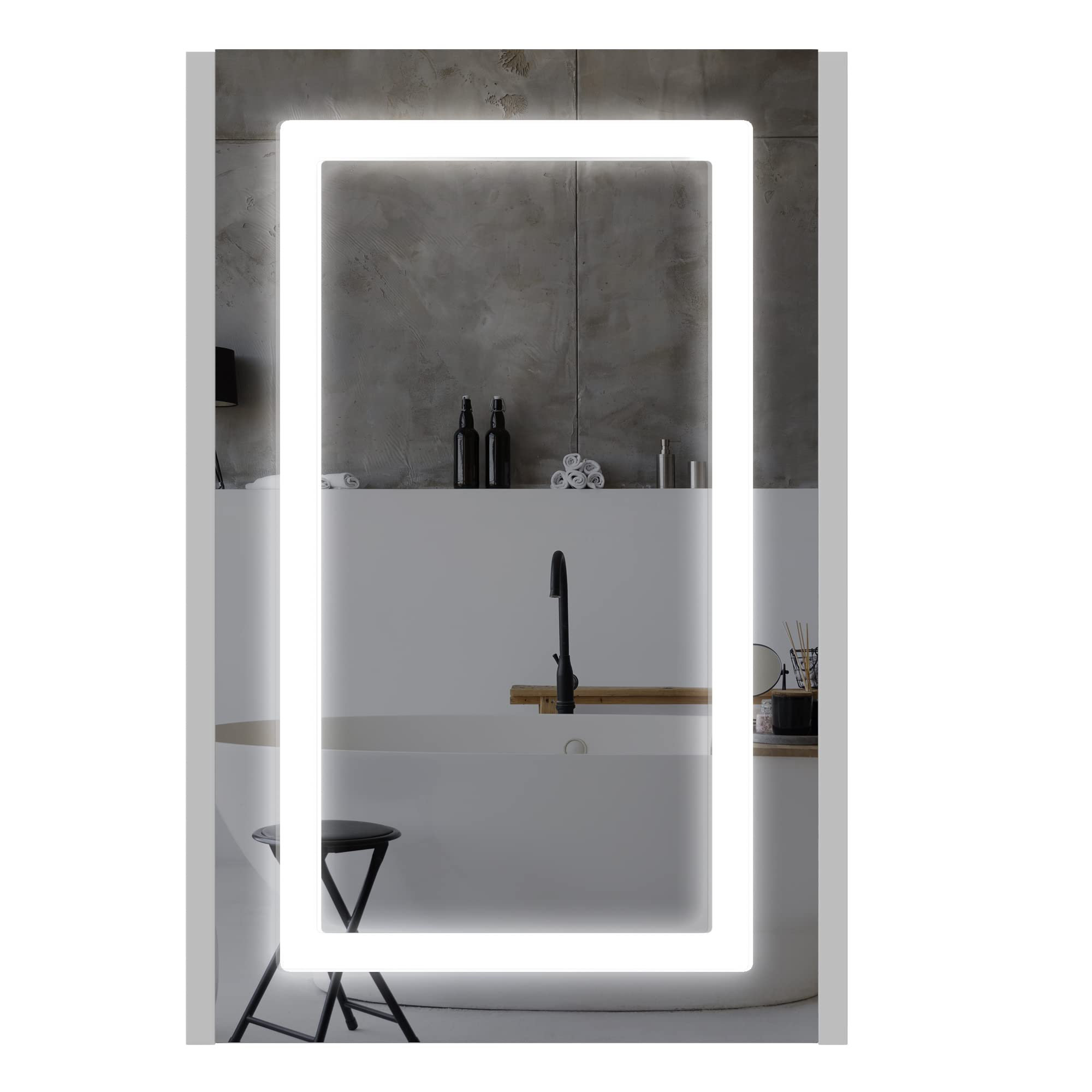 Orren Ellis Alasteir LED Lighted Bathroom Medicine Cabinet with Outlet ...