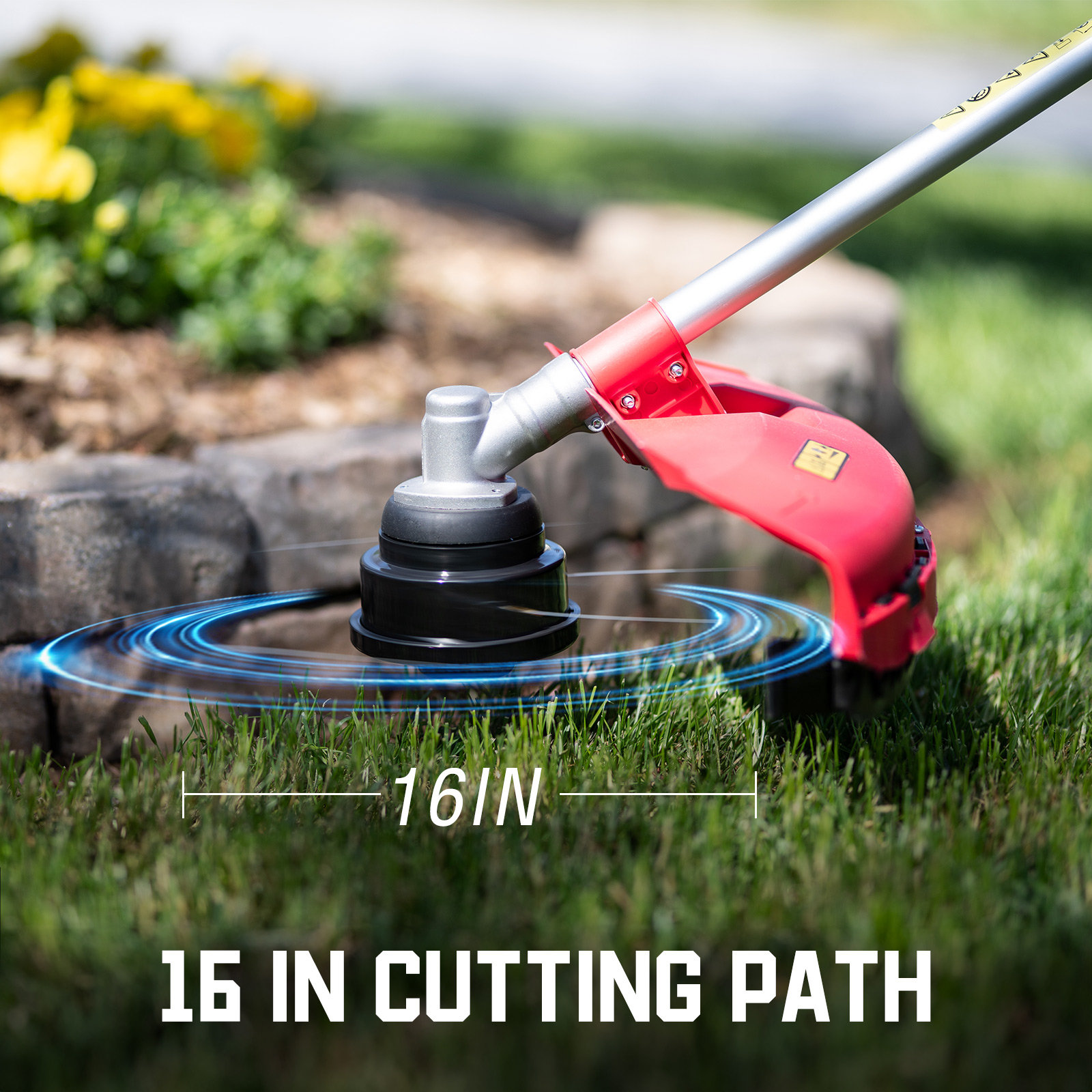 PowerSmart 25.4cc Gas Weed Wacker, 3-in-1 String Trimmer & Edger, 16 ...