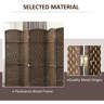 Winston Porter 6 Panel Room Divider, 6' Tall Folding Privacy Screen ...