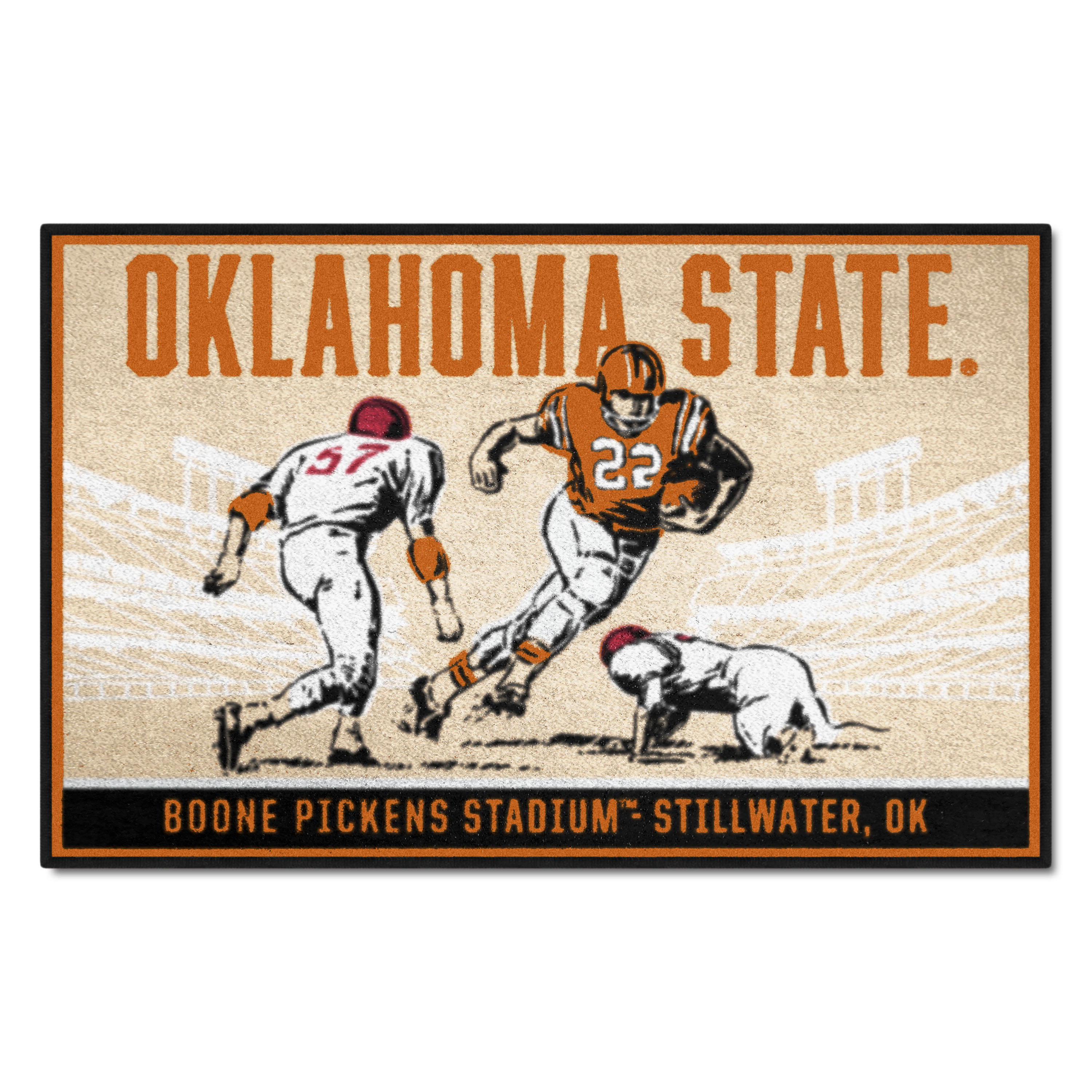 FANMATS Oklahoma State_Oklahoma State Cowboys Starter Mat Accent Rug ...