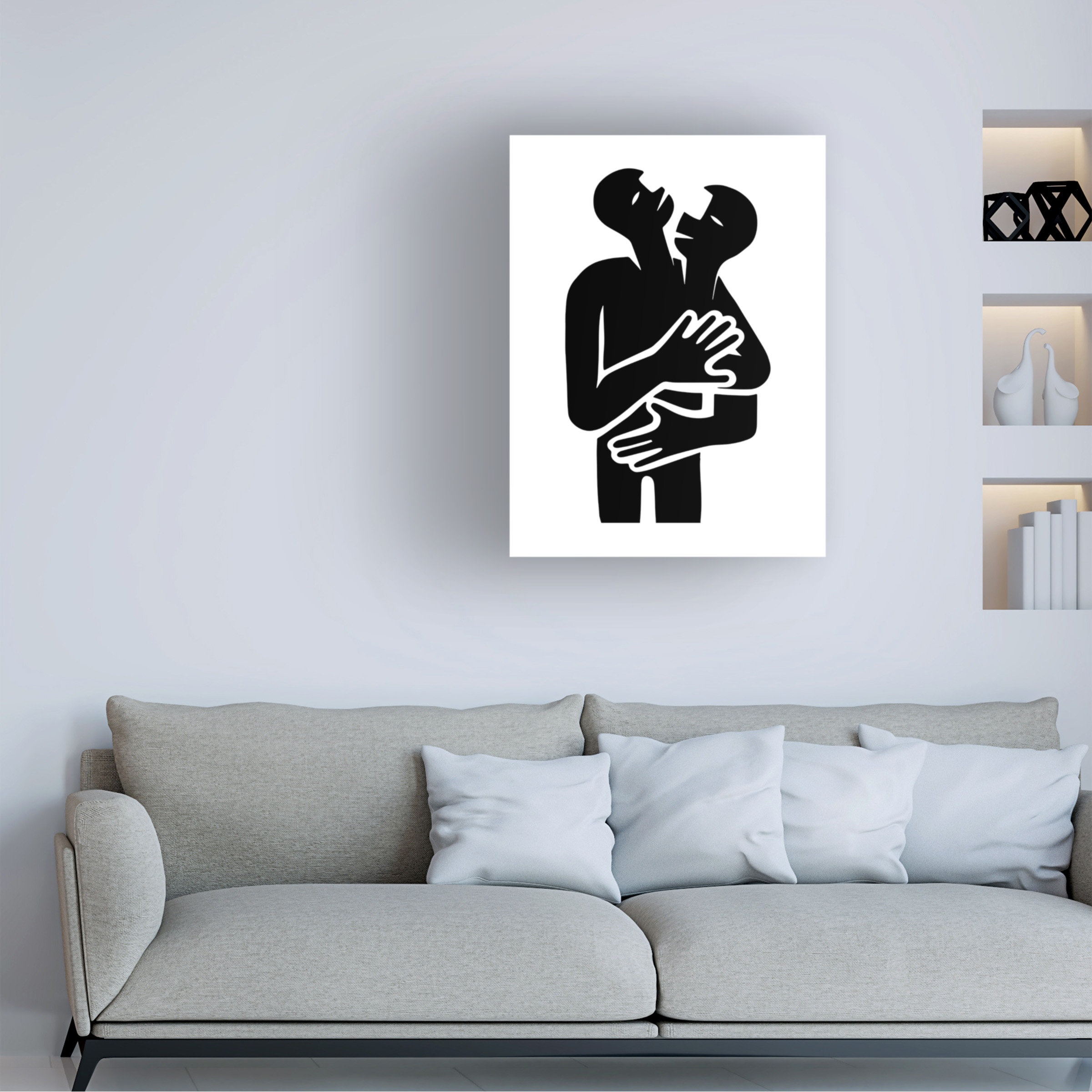 Trademark Fine Art Andreas Magnusson Abstract Hug No 2 Canvas Art | Wayfair