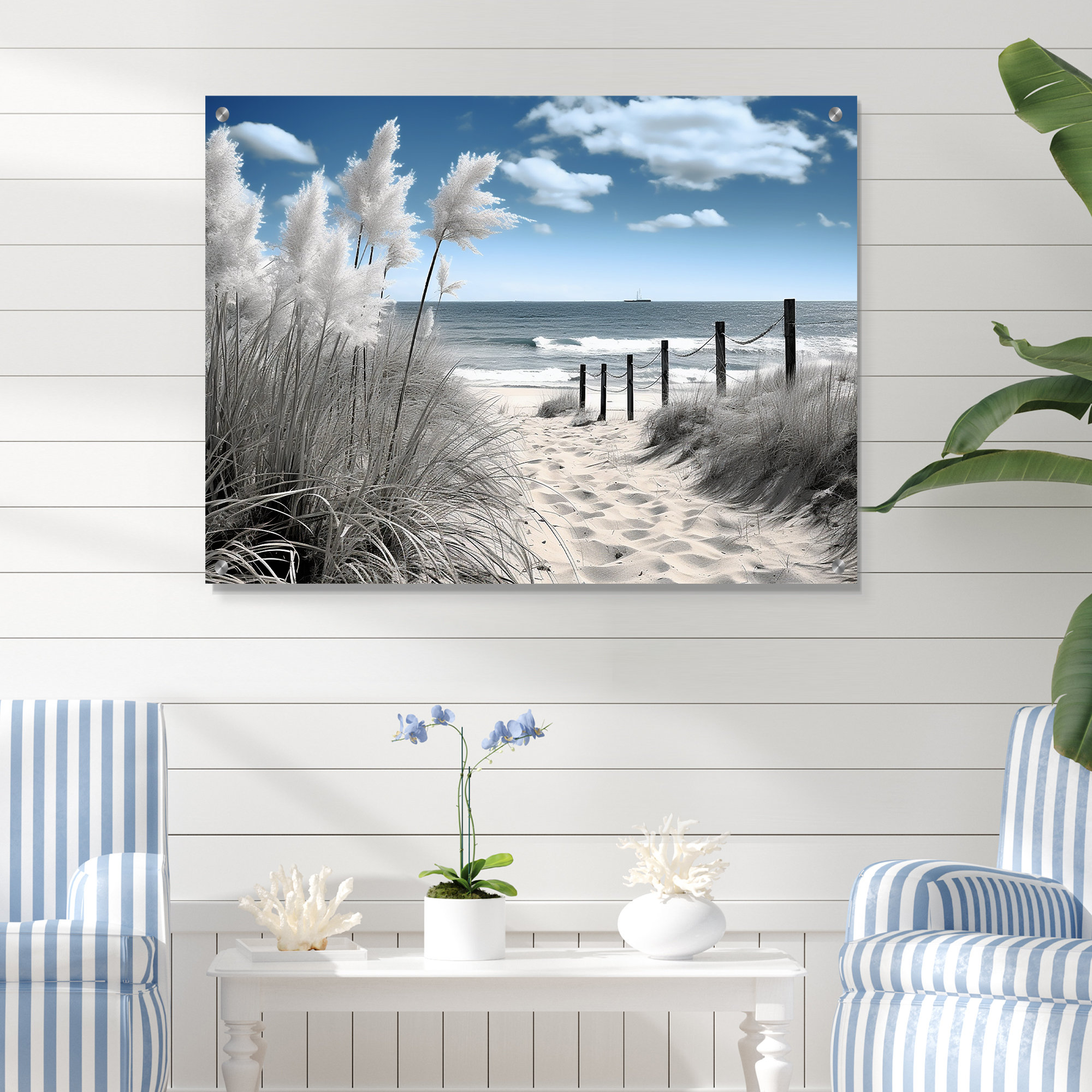 Design Art Beach Seascape Dreams Path II - Coastal Beach Acrylic Wall Art Decor - Wayfair Canada