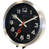 Nextime Carl Modern & Contemporary Analog Solid Wood Tabletop Clock ...