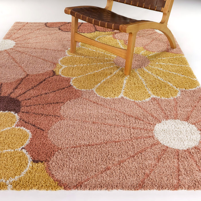 Balta Lily Kids Flower Shag Area Rug & Reviews | Wayfair