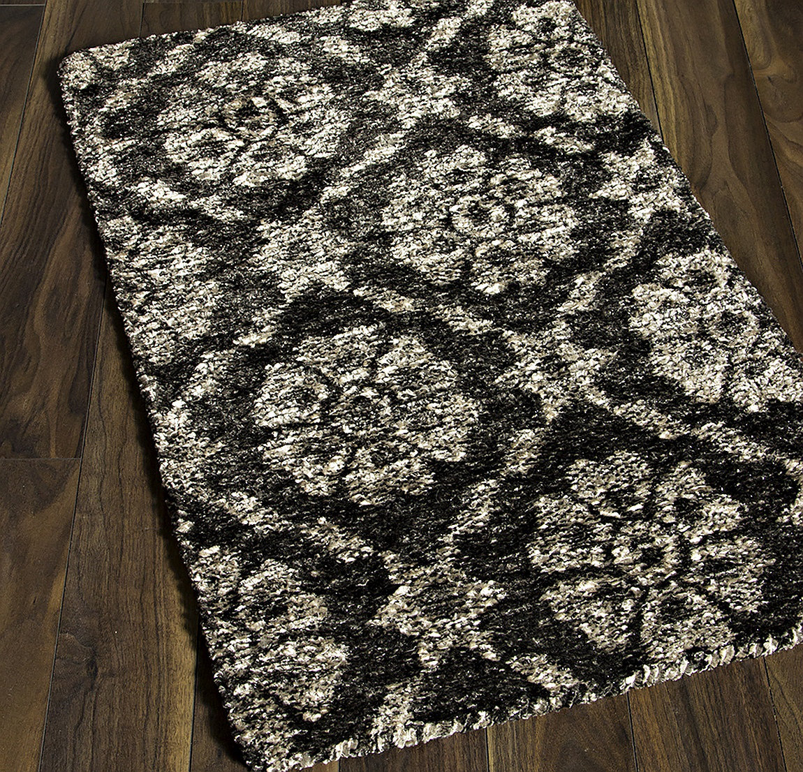 ECARPETGALLERY Rodrigo Hand-Looped Black Area Rug | Wayfair