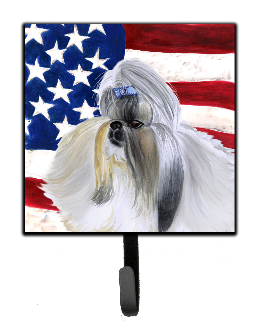 Winston Porter Emrah Sheltie Patriotic Wall Key Organizer with Key ...