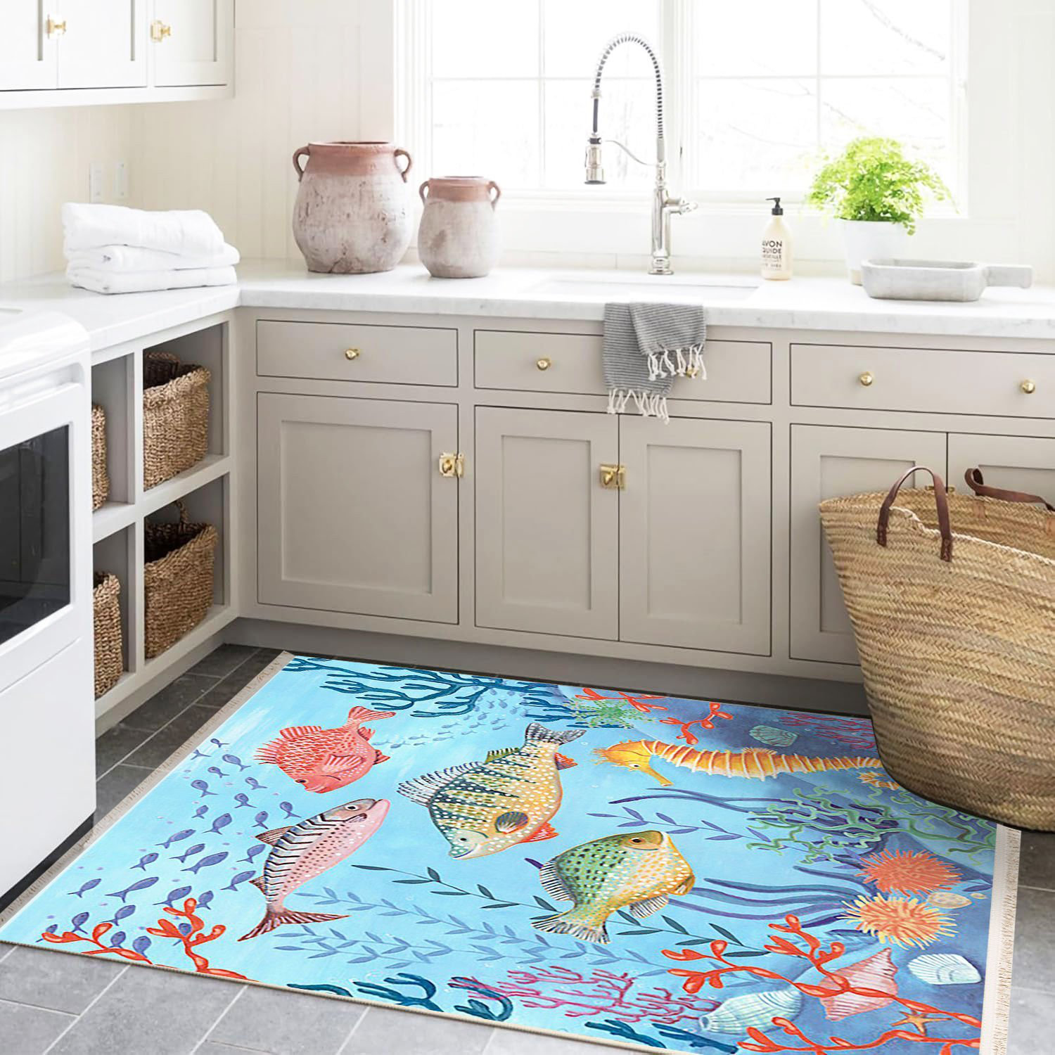 Rosecliff Heights Barcelona Collection Underwater-Themed Fish and ...