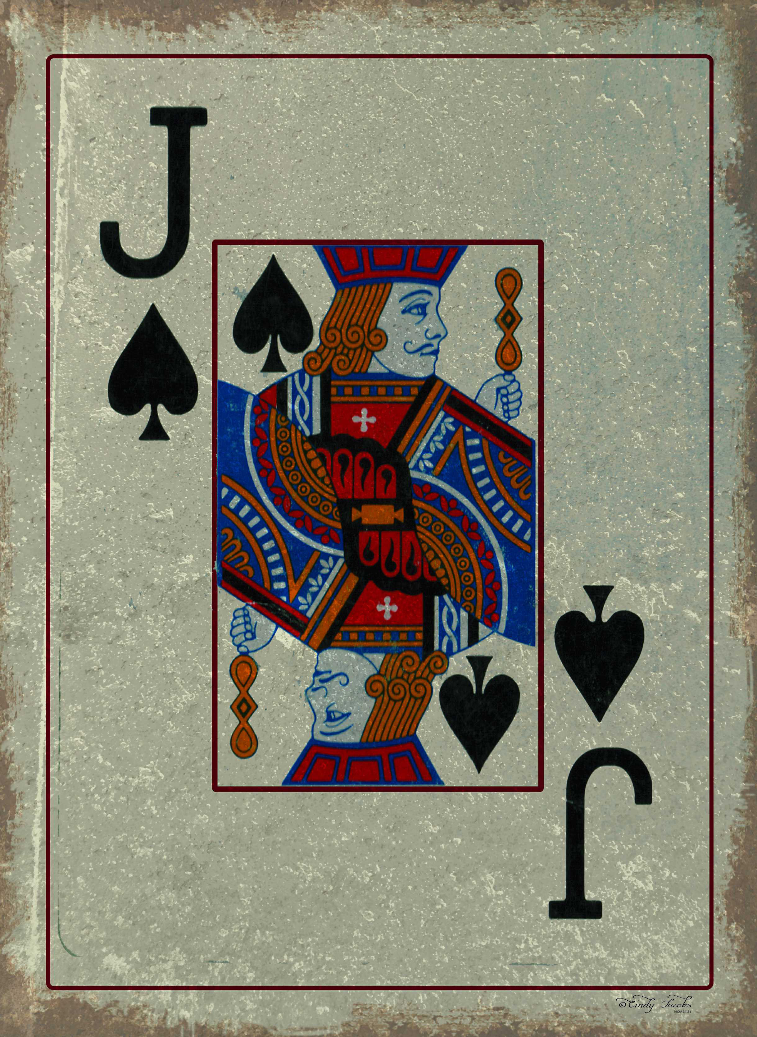 Wildon Home® Jack of Spades by Cindy Jacobs - Wrapped Canvas Print ...