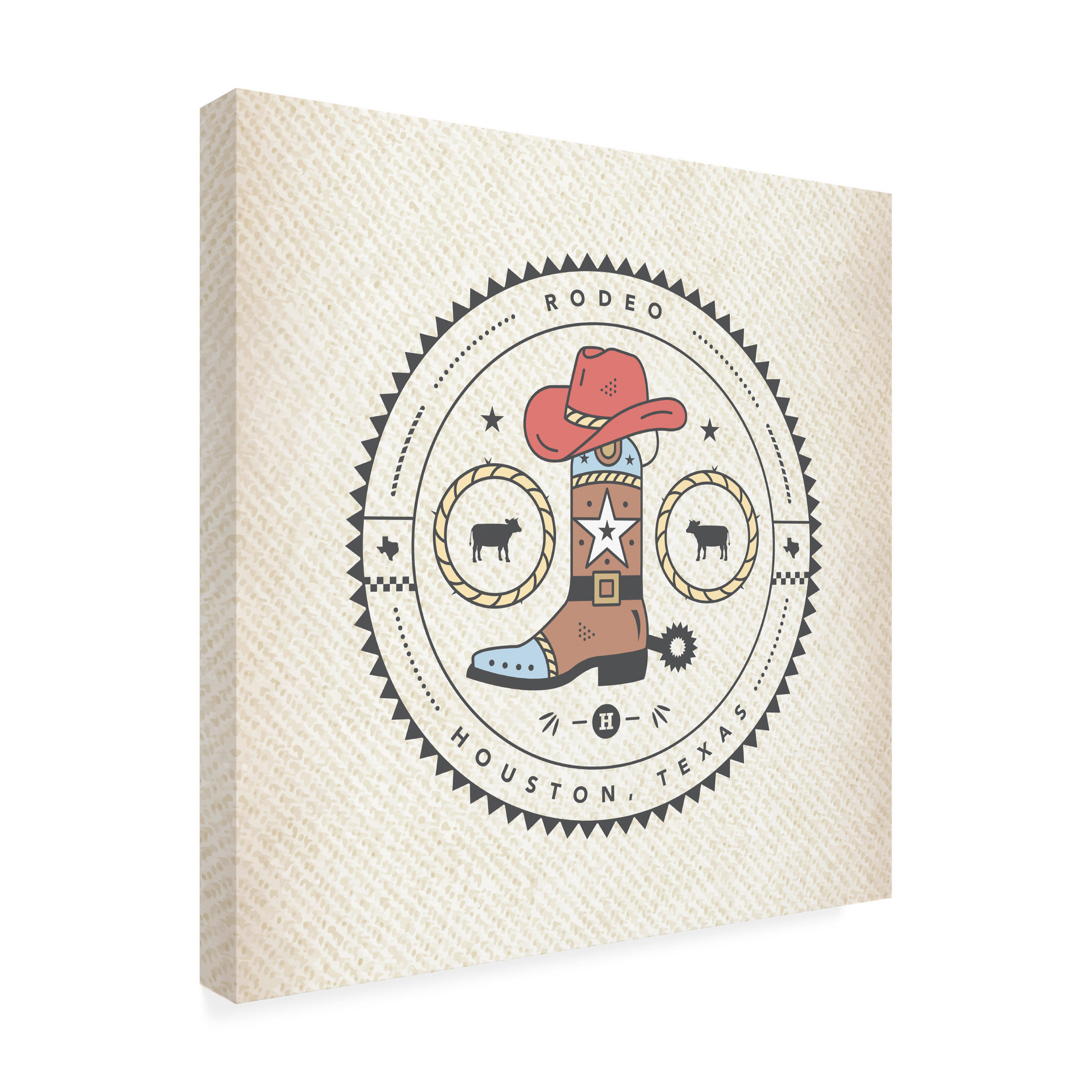 Winston Porter Houston Texas Rodeo On Canvas by Melissa Maxwell Print ...