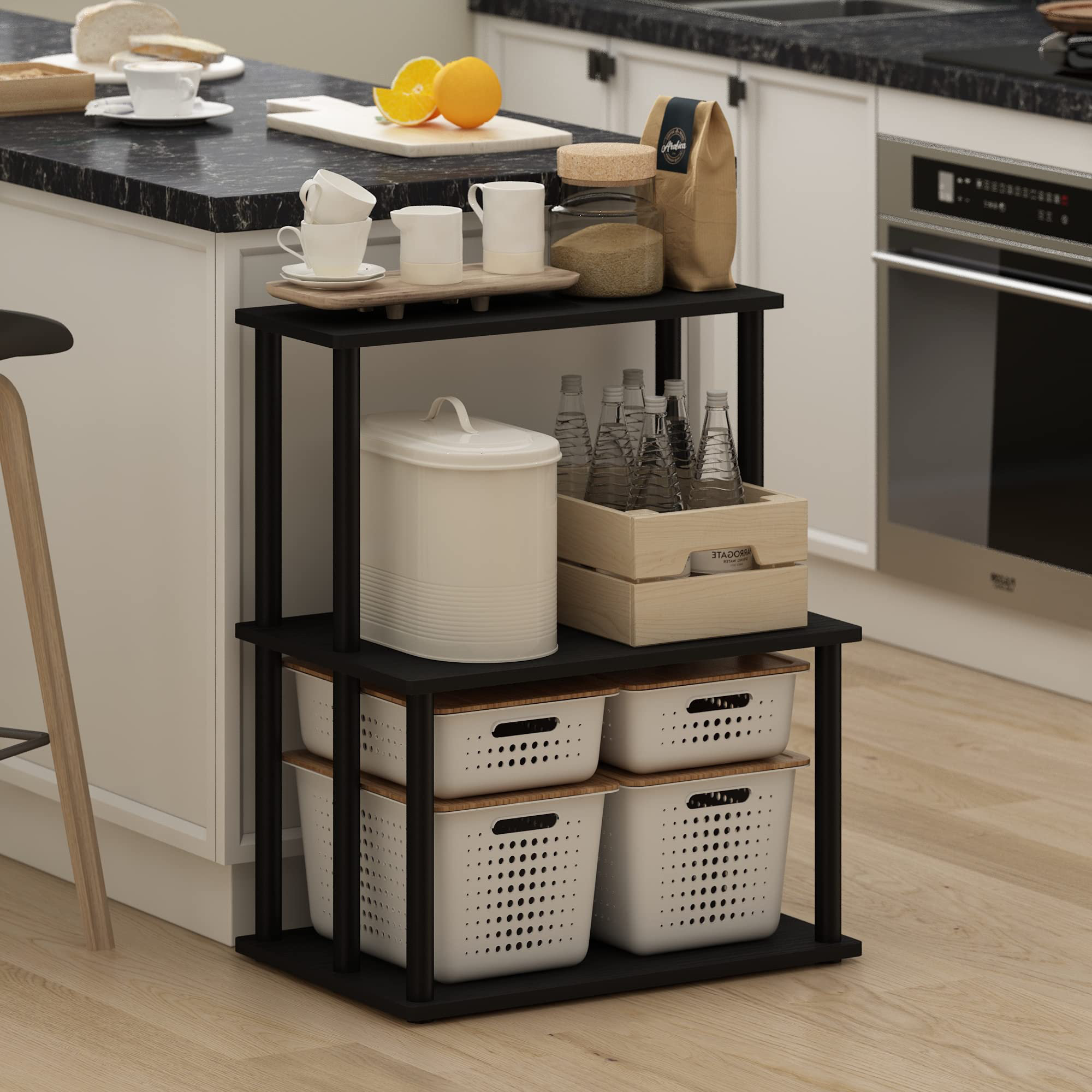 17 Stories 3-tier Toolless Kitchen Storage Shelf - Wayfair Canada