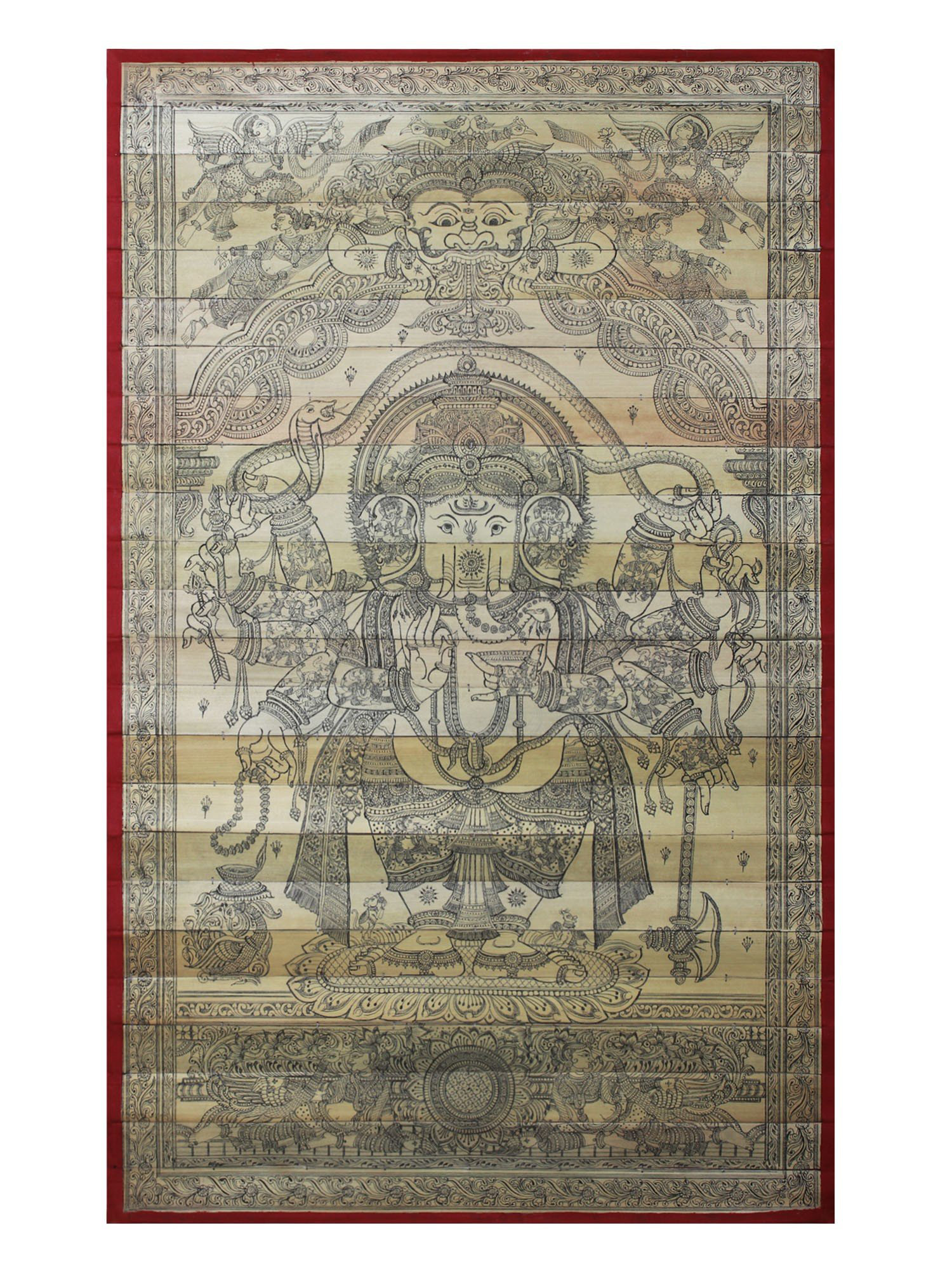 Exotic India Ten Armed Mahaganapati With Serpent Vaasuki Stretched Over ...
