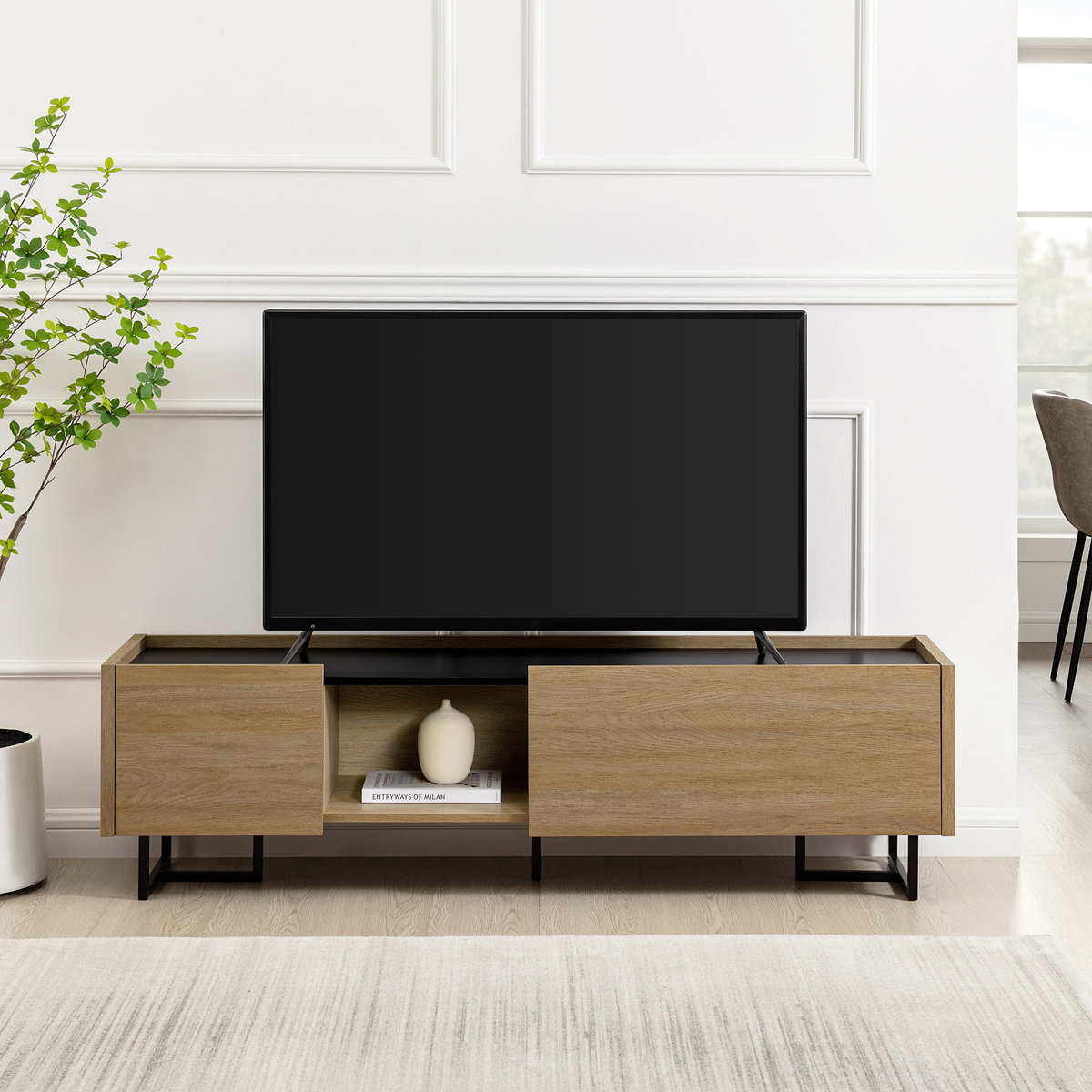 Latitude Run® Contemporary Low-Profile TV Stand For Tvs Up To 65 Inches ...