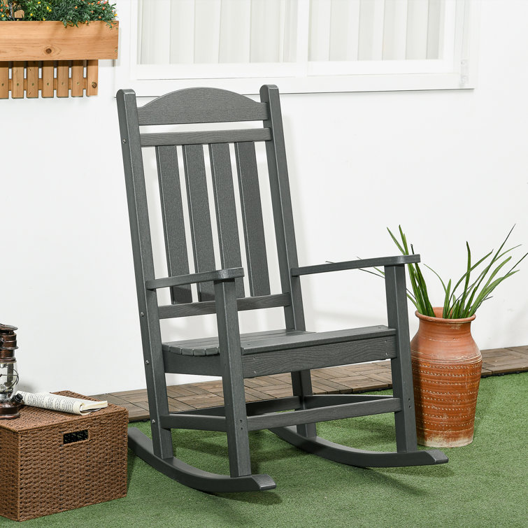 Red Barrel Studio® Mashanda Metal Outdoor Rocking Chair - Wayfair Canada