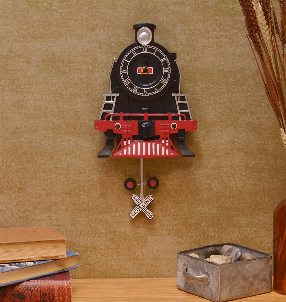 Trent Austin Design® Resin Vintage Steam Engine Train Pendulum Wall ...