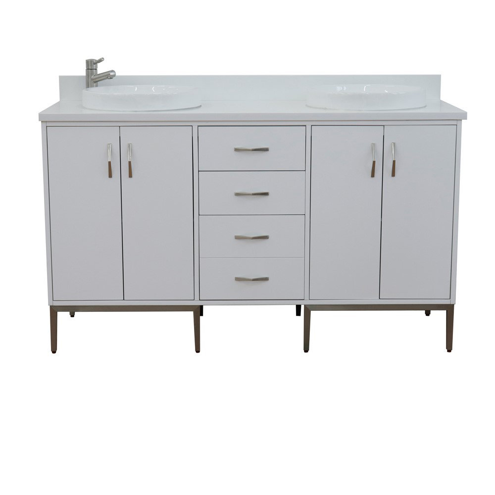 Hokku Designs Aashna 61" Double Bathroom Vanity Set | Wayfair