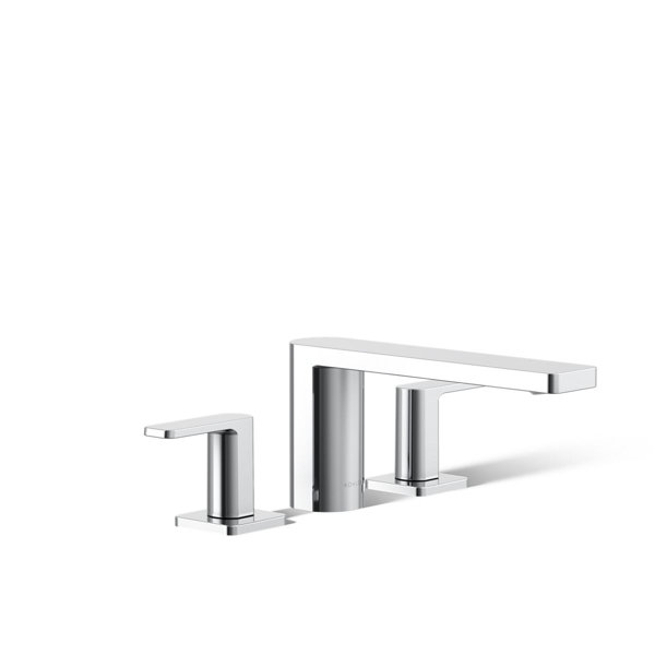 Kohler Parallel Two-Handle Deck-Mount Bath Faucet | Wayfair