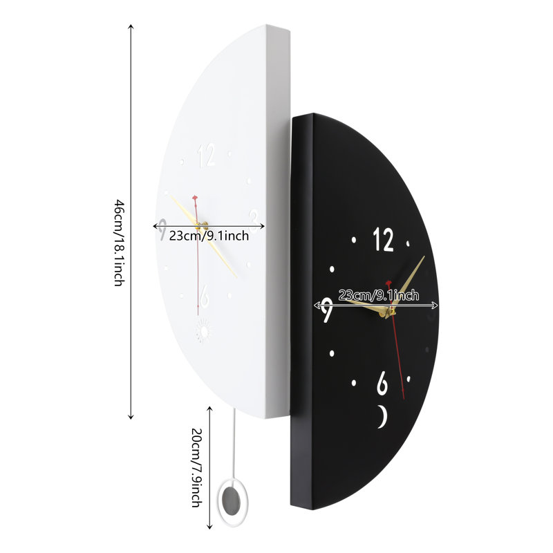 Mercer41 Double-Sided Corner Wall Clock | Wayfair