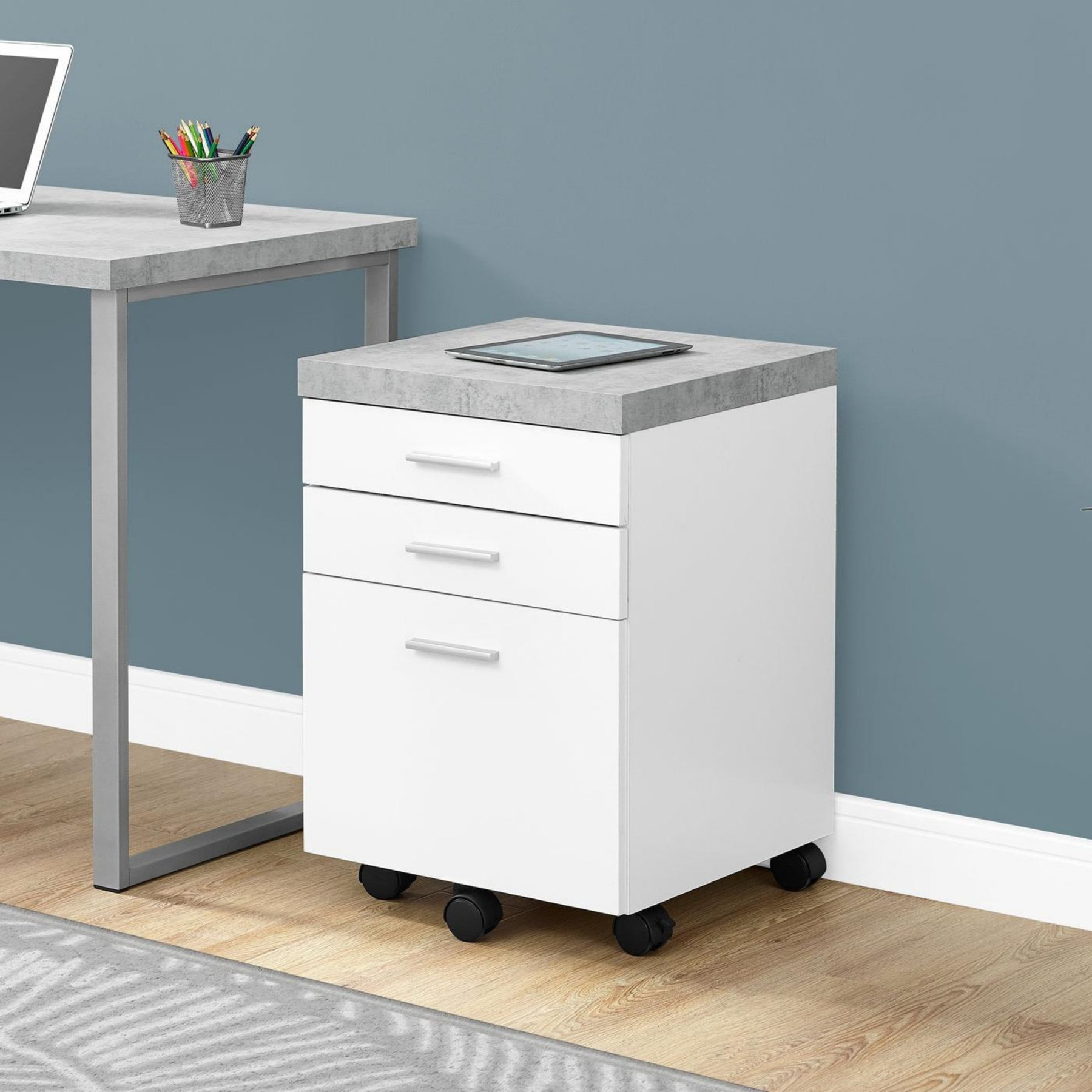 Ebern Designs File Cabinet, Rolling Mobile, Storage Drawers, Printer ...