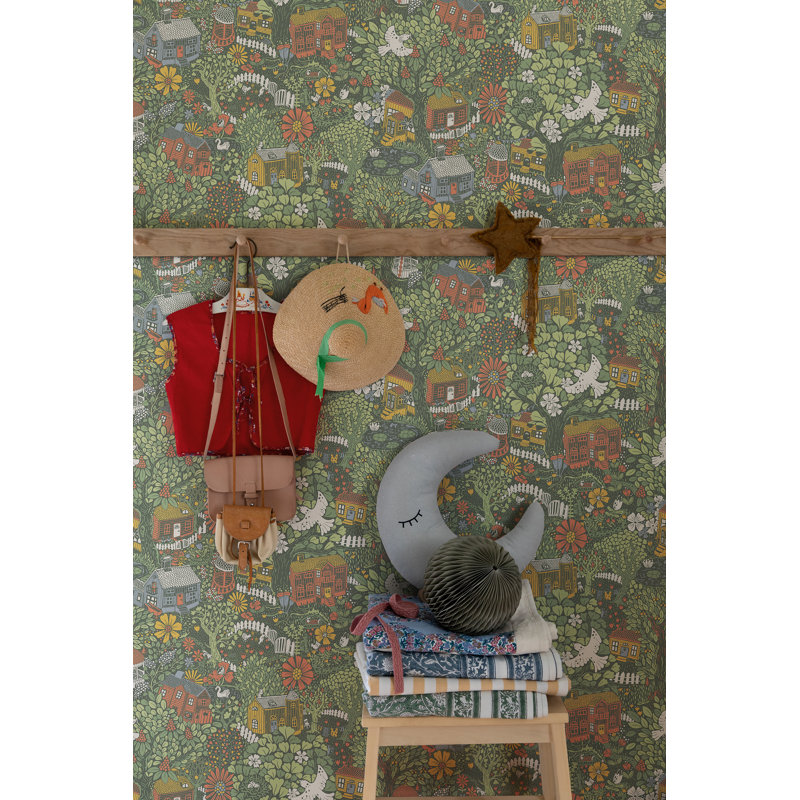 Ophelia & Co. Rumill Bygga Bo Scaninavian Villiage Flowers 10.05m x ...