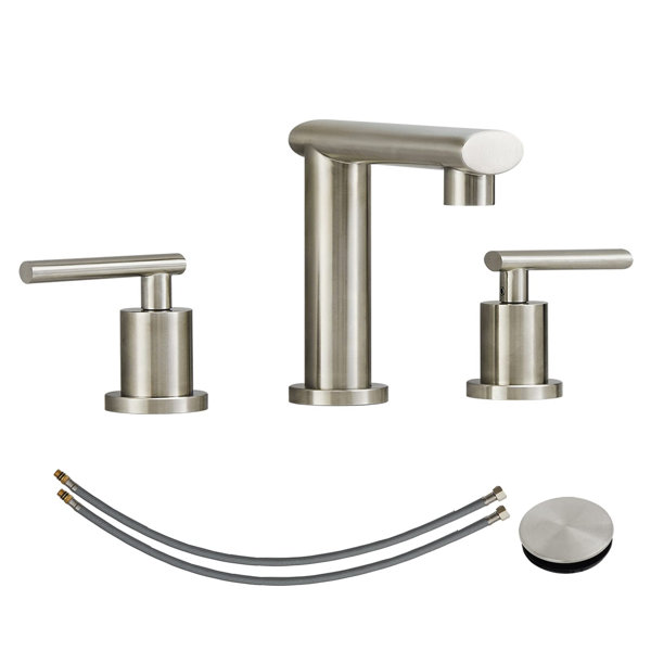 Topcraft Widespread Faucet 2-handle Bathroom Faucet with Drain Assembly ...