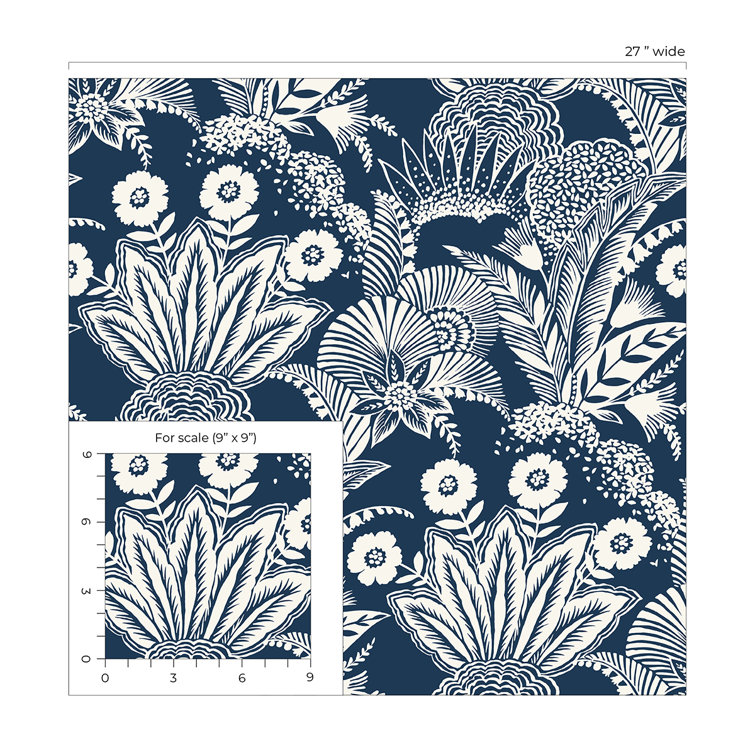 Red Barrel Studio® Kalmer Floral Wallpaper | Wayfair
