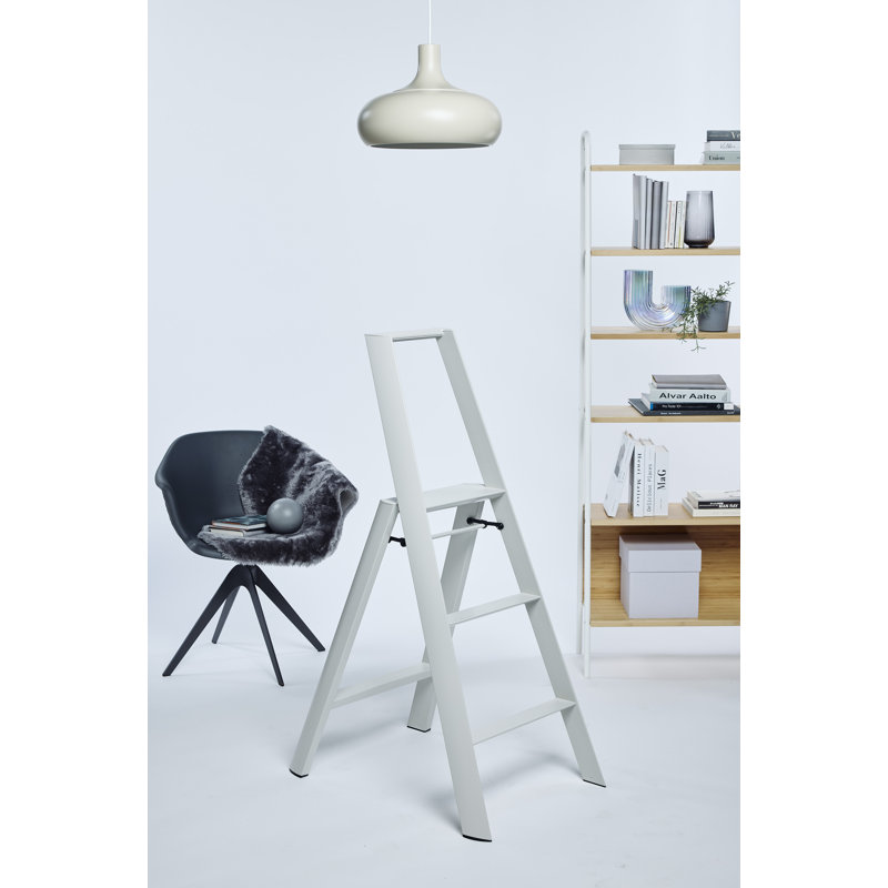 Hasegawa Ladders lucano 3 - Step Aluminum Lightweight Folding Ladder ...