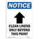 SignMission Osha Notice - Clean Linens Only Sign with Symbol | Wayfair