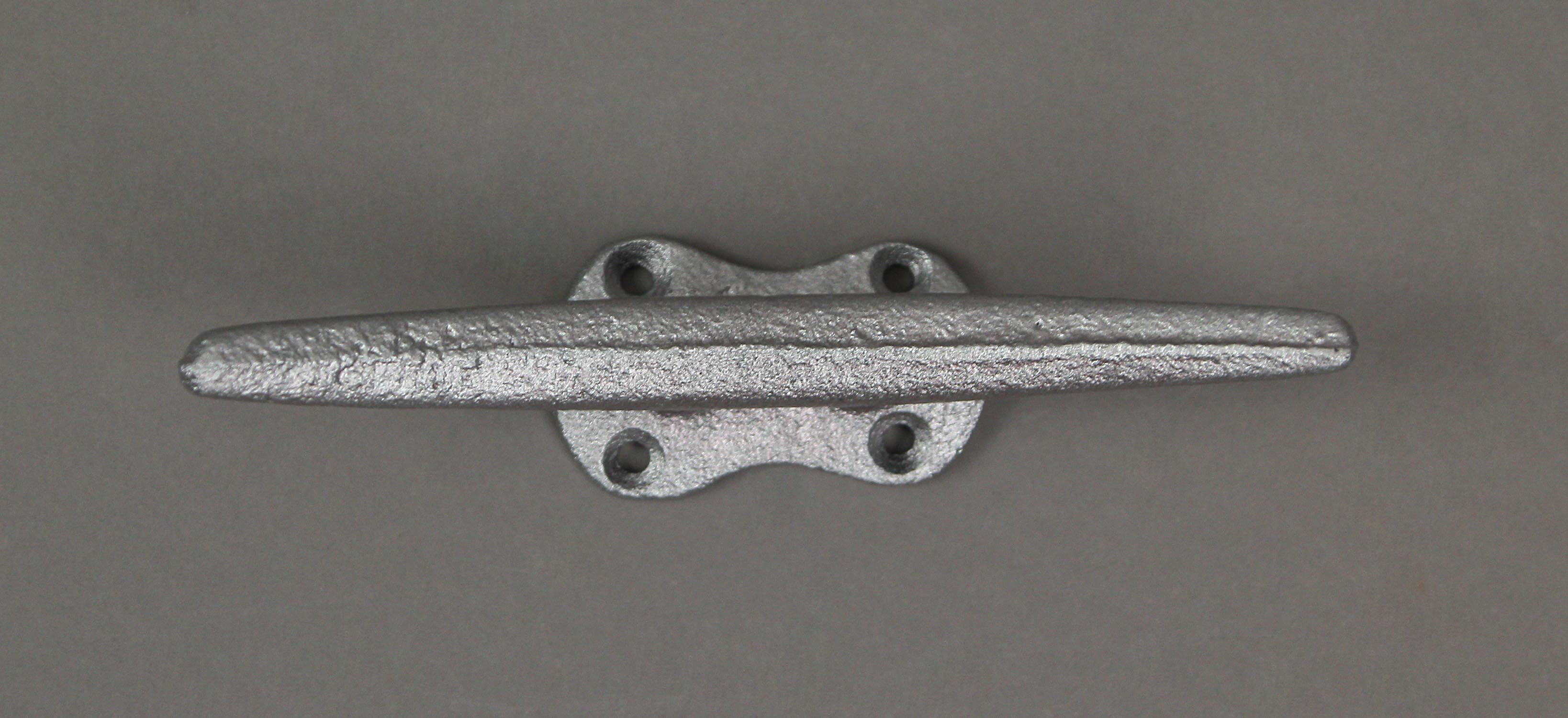 Breakwater Bay Set Of 4 Silver Cast Iron Nautical Cleat Wall Hooks ...