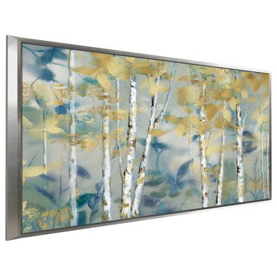 Winston Porter 'Gilded Forest I' Acrylic Painting Print | Wayfair