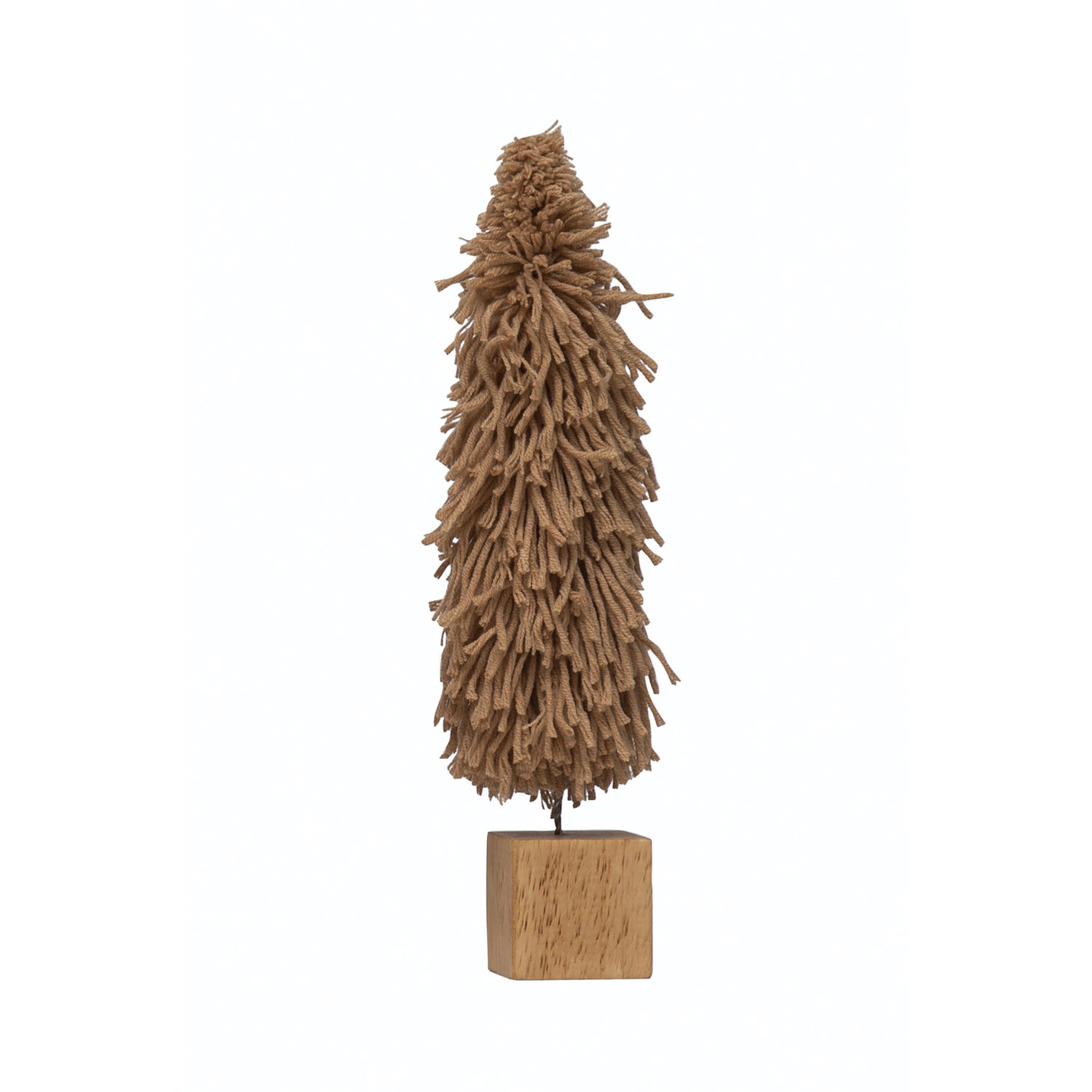 The Holiday Aisle® Fabric Yarn Tree With Wood Block Base | Wayfair