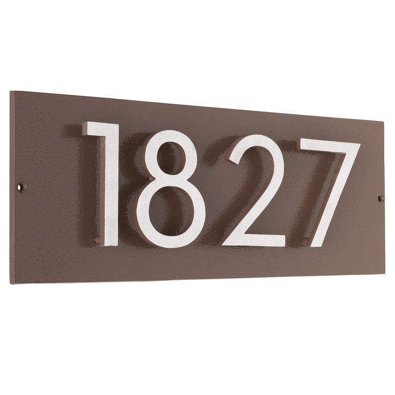 Montague Metal Products Rectangle Wall Plaque & Reviews | Wayfair