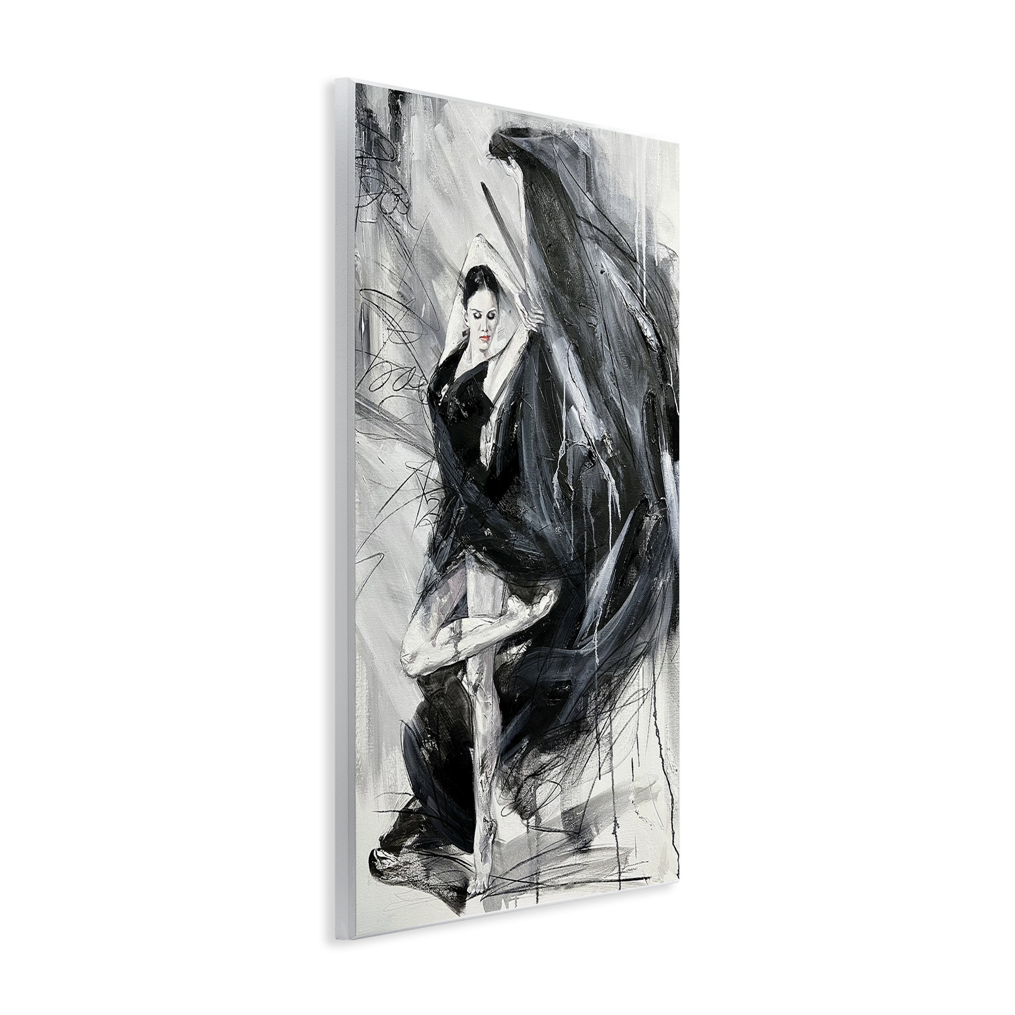 Highland Dunes Elegant Dancer Abstract Wall Plaque, design by Lucille ...