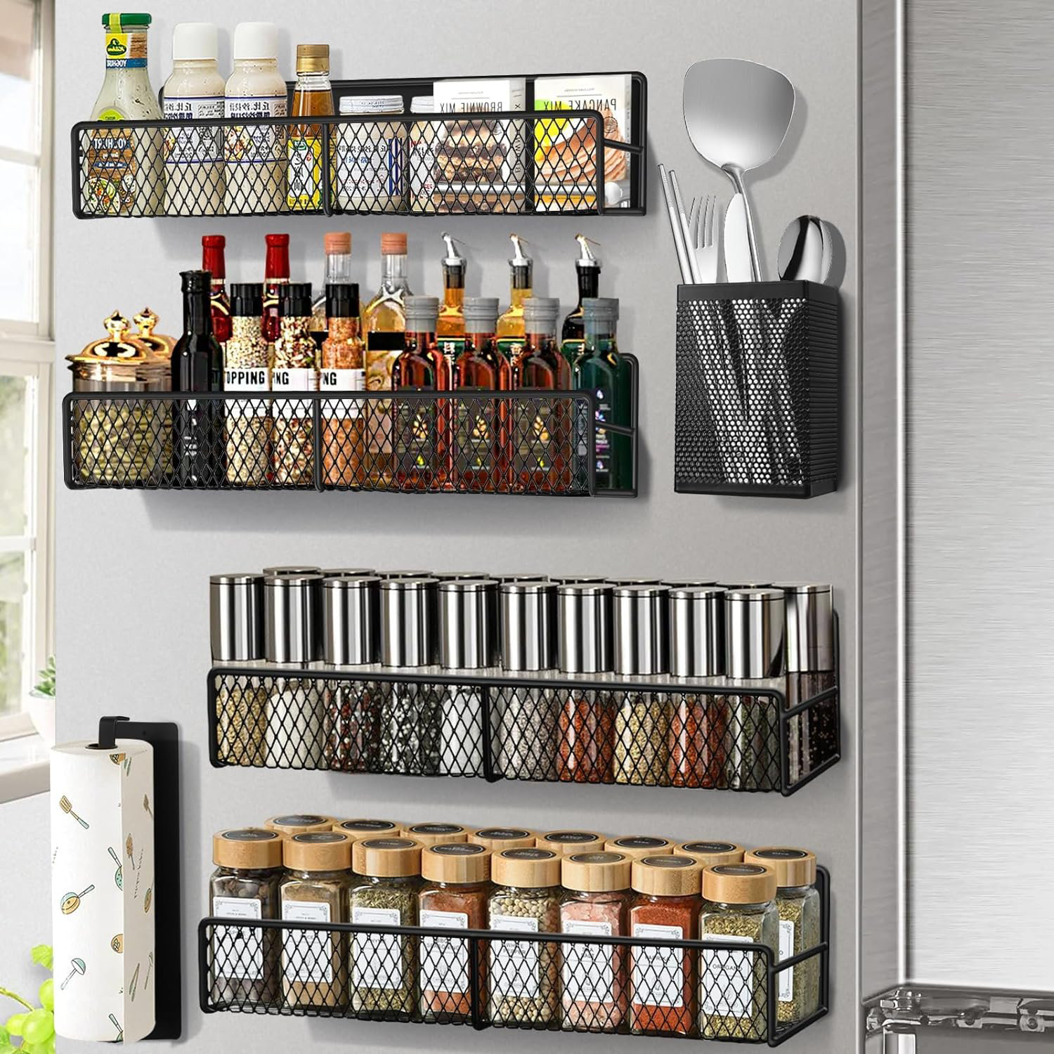 Rebrilliant Magnetic Spice Rack | Wayfair