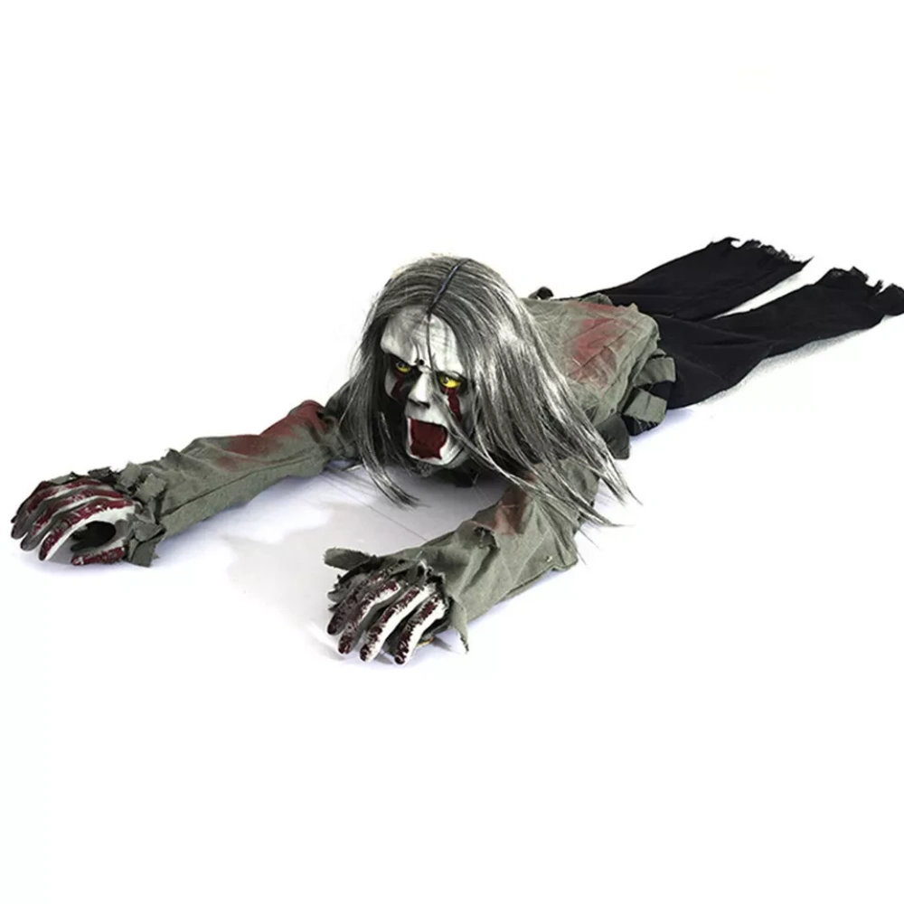 The Holiday Aisle® Halloween Crawling Ghost With Sound Scary Zombie ...