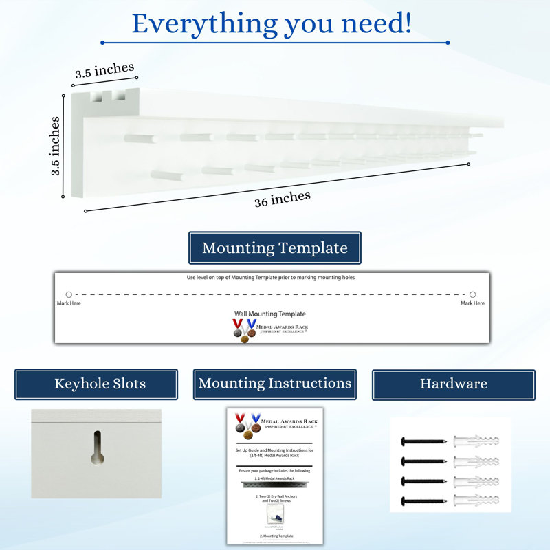 Latitude Run® Liliannah Premium 36 inch Trophy and Award Display ...