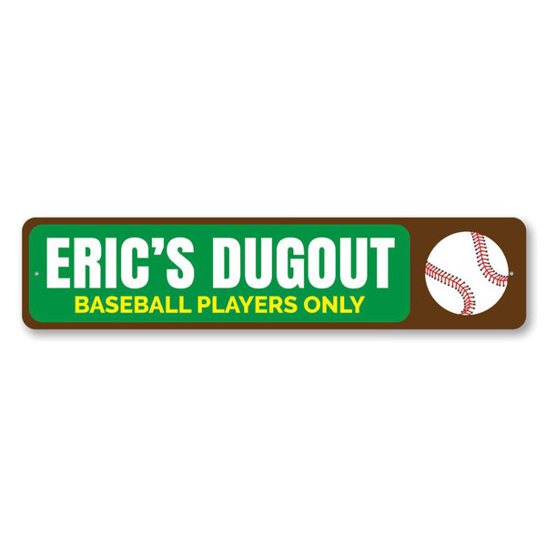 Lizton Sign Shop, Inc Baseball Dugout Sign - 4" X 18" - Wayfair Canada