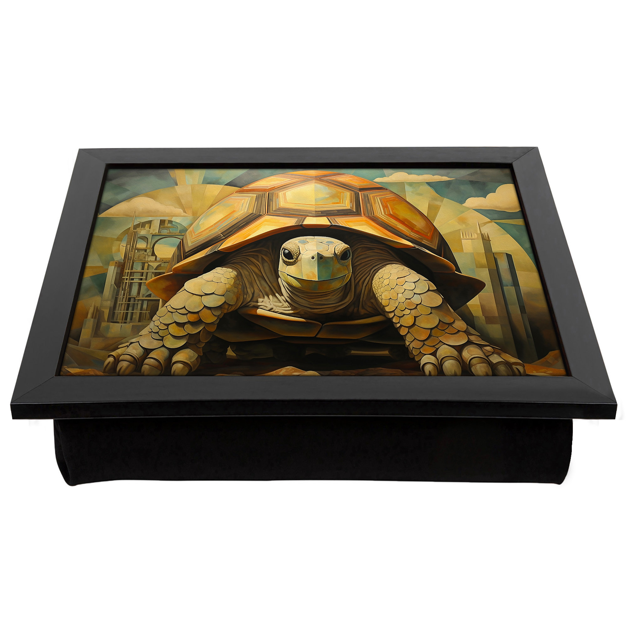 17 Stories Tortoise Art Deco Lap Tray with Cushion | Wayfair.ie