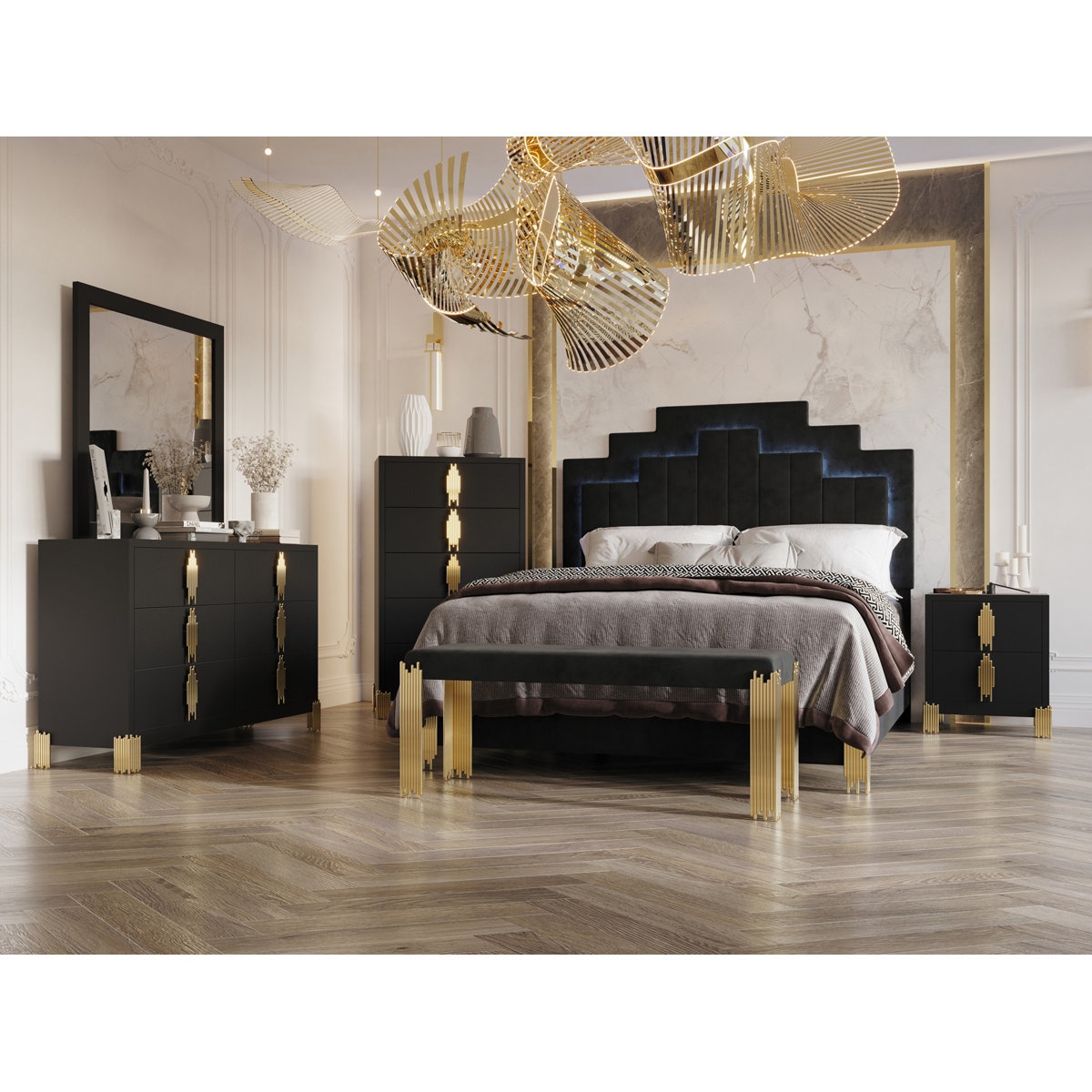 Mercer41 Layci Piece Bedroom Set | Wayfair