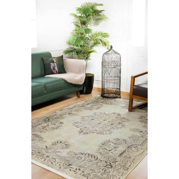 Hargun Runner Usso Medallion Machine Woven Beige Area Rug | Wayfair.co.uk