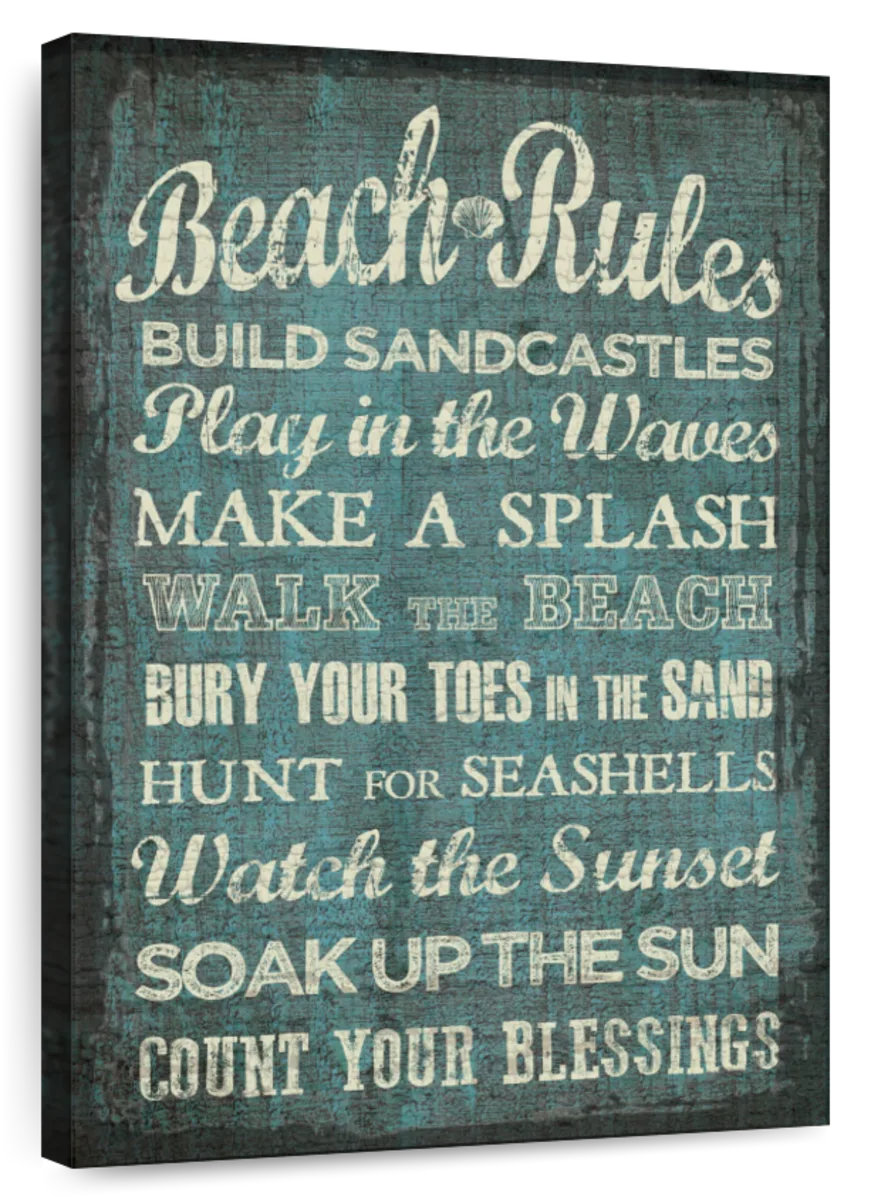 Trinx Beach Rules Wall Sign - Wayfair Canada